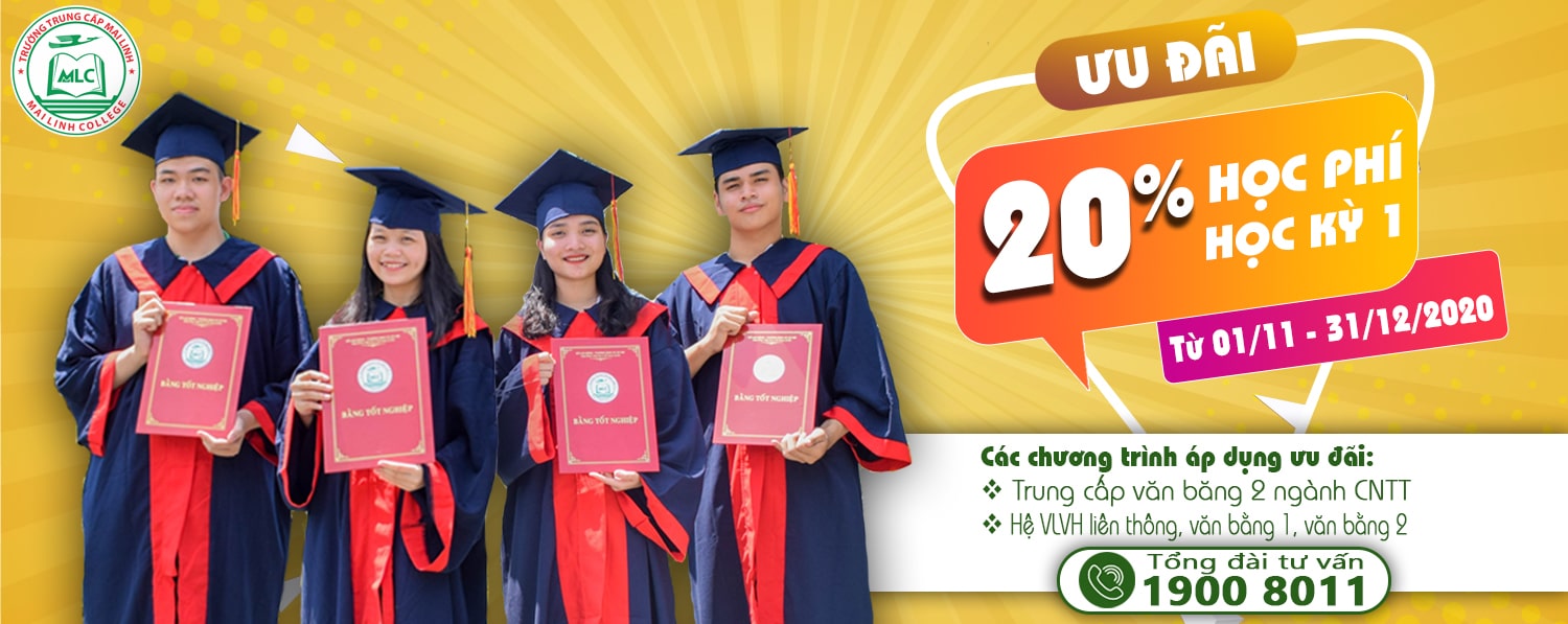 Chương trình "Ưu đãi học phí cuối năm 2020" | Trường Trung cấp Mai Linh